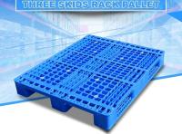 China Light weight one time plastic pallets for transport and storage, Heavy duty cross bottom plastic pallet with 6 runners for sale