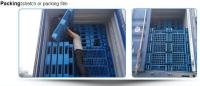 China Light weight one time plastic pallets for transport and storage, Heavy duty cross bottom plastic pallet with 6 runners for sale