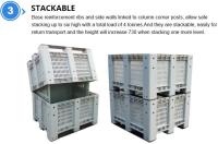 China Light weight one time plastic pallets for transport and storage, Heavy duty cross bottom plastic pallet with 6 runners for sale