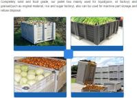 China Light weight one time plastic pallets for transport and storage, Heavy duty cross bottom plastic pallet with 6 runners for sale