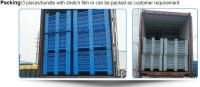 China Light weight one time plastic pallets for transport and storage, Heavy duty cross bottom plastic pallet with 6 runners for sale