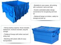China Light weight one time plastic pallets for transport and storage, Heavy duty cross bottom plastic pallet with 6 runners for sale