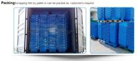 China Light weight one time plastic pallets for transport and storage, Heavy duty cross bottom plastic pallet with 6 runners for sale