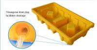 China Light weight one time plastic pallets for transport and storage, Heavy duty cross bottom plastic pallet with 6 runners for sale