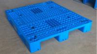 China Light weight one time plastic pallets for transport and storage, Heavy duty cross bottom plastic pallet with 6 runners for sale