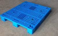 China Light weight one time plastic pallets for transport and storage, Heavy duty cross bottom plastic pallet with 6 runners for sale