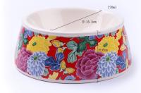China Lovely Personalized portable pet dog food water bowl ceramic plastic, Drink Dispenser Dog Cat Feeder Water Bowl, pet bow for sale