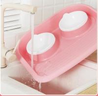 China Lovely Personalized portable pet dog food water bowl ceramic plastic, Drink Dispenser Dog Cat Feeder Water Bowl, pet bow for sale