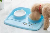 China Lovely Personalized portable pet dog food water bowl ceramic plastic, Drink Dispenser Dog Cat Feeder Water Bowl, pet bow for sale