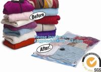 China vacuum seal blanket storage bags, vacuum space bags with pump, vacuum space compressed bag for queen mattress, bagplasti for sale