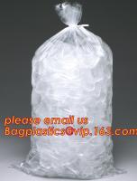 China High quality packaging pouch LDPE ice cube plastic bag, Manufacturer plastic disposable drawstring bag for storage ice c for sale