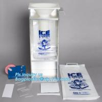 China China Suppliers LDPE Very Strong Plastic Ice Bag With Drawstring, leakproof ice cooler bag, heavy duty plastic ice bag w for sale