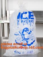 China China Suppliers LDPE Very Strong Plastic Ice Bag With Drawstring, leakproof ice cooler bag, heavy duty plastic ice bag w for sale