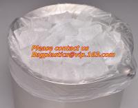 China High quality packaging pouch LDPE ice cube plastic bag, Manufacturer plastic disposable drawstring bag for storage ice c for sale