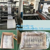 China ECO FRIENDLY ICE PACK BAGS, ECO GREEN PACKAGING, BIO ICE BAG, disposable drawstring top crystal clear ice plastic bag, for sale