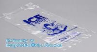 China COMPOSTABLE customized ice bag with drawstring, Food Industrial Use Plastic Wicket Ice Bag, ice bag on roll, Ice Bags wi for sale