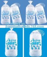 China COMPOSTABLE customized ice bag with drawstring, Food Industrial Use Plastic Wicket Ice Bag, ice bag on roll, Ice Bags wi for sale