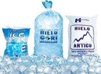 China COMPOSTABLE customized ice bag with drawstring, Food Industrial Use Plastic Wicket Ice Bag, ice bag on roll, Ice Bags wi for sale