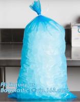 China WICKETEDice pop plastic packaging ldpe flat clear polythene bags recycling supplier, Drawstring Closure Plastic Ice Bags for sale
