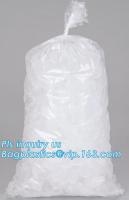 China WICKETEDice pop plastic packaging ldpe flat clear polythene bags recycling supplier, Drawstring Closure Plastic Ice Bags for sale