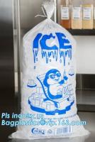 China disposable ice bag, plastic ice cube bag, disposable ice cooler bag, wicket plastic 8 lb ice bags, disposable plastic wi for sale