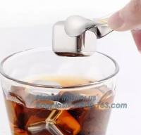 China Customized stainless steel whiskey ice cube stone, Mini Stainless Steel Ice Cube Whisky Stone wholesale, bagease, pac for sale
