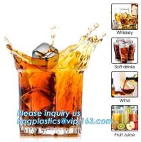 China Customized stainless steel whiskey ice cube stone, Mini Stainless Steel Ice Cube Whisky Stone wholesale, bagease, pac for sale