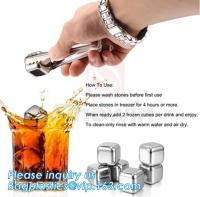 China Customized stainless steel whiskey ice cube stone, Mini Stainless Steel Ice Cube Whisky Stone wholesale, bagease, pac for sale