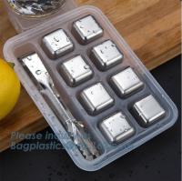 China Free Stainless Steel Ice Cube Dice Ice Cube Whisky Stone, New Stainless steel ice cubes Square shape whiskey stone, pac for sale