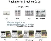 China Bar accessories recyclable stainless steel whiskey ice cube stones, Stainless Steel Ice bar cooler, steel bar cold fresh for sale
