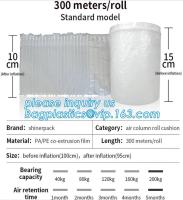 China air cushion pillow bags, inflatable air filled pillow bag, shockproof recycable air pillow glass bottle bag, bagplastics for sale