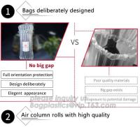 China air cushion pillow bags, inflatable air filled pillow bag, shockproof recycable air pillow glass bottle bag, bagplastics for sale