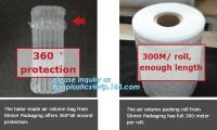 China bubble dunnage pillow air bag, air cushion films for packaging, air filled pillow bag, air column bag, dunnage cushion a for sale
