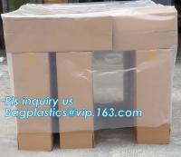China Plastic Pallet Cover Suppliers Printable Polyethylene Pallet Cover Bags, easy cleaning waterproof pallet cover, BAGPLAST for sale