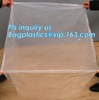 China Square Bottom 4mil Clear Pallet Cover, square bottom bag on roll pallet cover bag, Polyester Pallet Cover Bags, Pallet T for sale