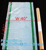China pe bag pallet cover plastic bag sqaure bottom bag, 54 x 44 x 96