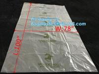 China pe bag pallet cover plastic bag sqaure bottom bag, 54 x 44 x 96