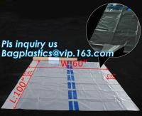 China pe bag pallet cover plastic bag sqaure bottom bag, 54 x 44 x 96
