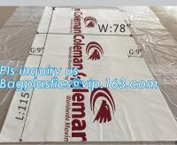 China pe bag pallet cover plastic bag sqaure bottom bag, 54 x 44 x 96