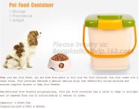 China gift pet food container with flap lid, Square Pet Food Large Container / Animal Metal Food Seed Storage Bin, bagplastics for sale