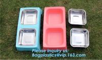 China gift pet food container with flap lid, Square Pet Food Large Container / Animal Metal Food Seed Storage Bin, bagplastics for sale