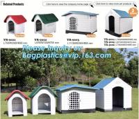 China Outdoor garden cage used plastic pet house kennel for large dog, Waterproof Plastic Outdoor Dog House Dog Kennels For Do for sale