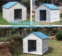 China Outdoor garden cage used plastic pet house kennel for large dog, Waterproof Plastic Outdoor Dog House Dog Kennels For Do for sale