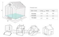 China outdoor kennel for large dog house Eco friendly dog kennels crates plastic houses, Large Dog Outdoor Plastic Dog House for sale