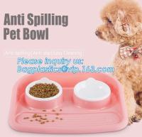 China Lovely Personalized portable pet dog food water bowl ceramic plastic, Plastic pet bowl /PP pet dish for dog /food pail f for sale