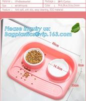 China Lovely Personalized portable pet dog food water bowl ceramic plastic, Plastic pet bowl /PP pet dish for dog /food pail f for sale