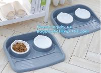 China Lovely Personalized portable pet dog food water bowl ceramic plastic, Plastic pet bowl /PP pet dish for dog /food pail f for sale