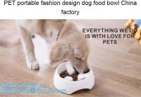 China Lovely Personalized portable pet dog food water bowl ceramic plastic, Plastic pet bowl /PP pet dish for dog /food pail f for sale