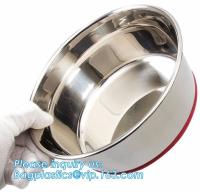 China Lovely Personalized portable pet dog food water bowl ceramic plastic, Plastic pet bowl /PP pet dish for dog /food pail f for sale