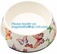 China Lovely Personalized portable pet dog food water bowl ceramic plastic, Plastic pet bowl /PP pet dish for dog /food pail f for sale